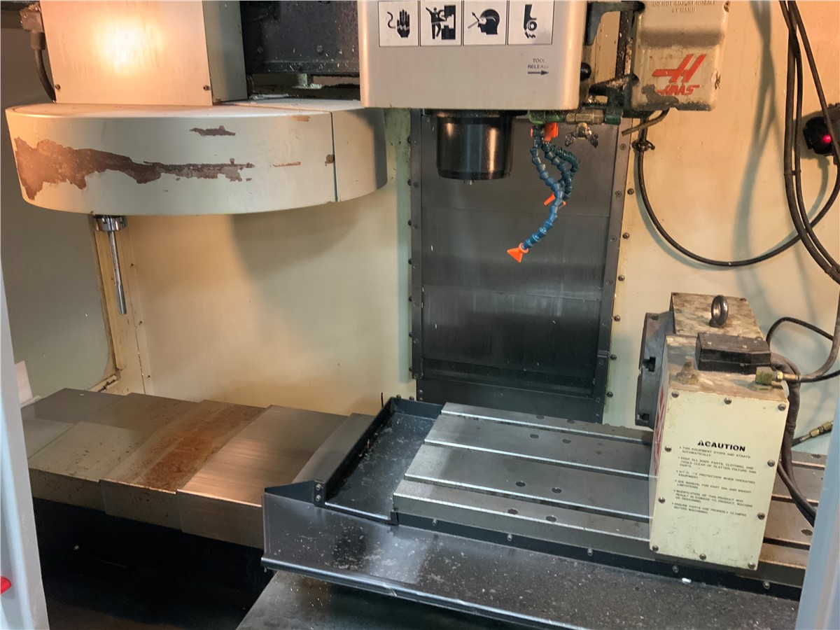 4-Axis Haas Vertical Milling Machine, Model: VF-2, New In 2004, With ...