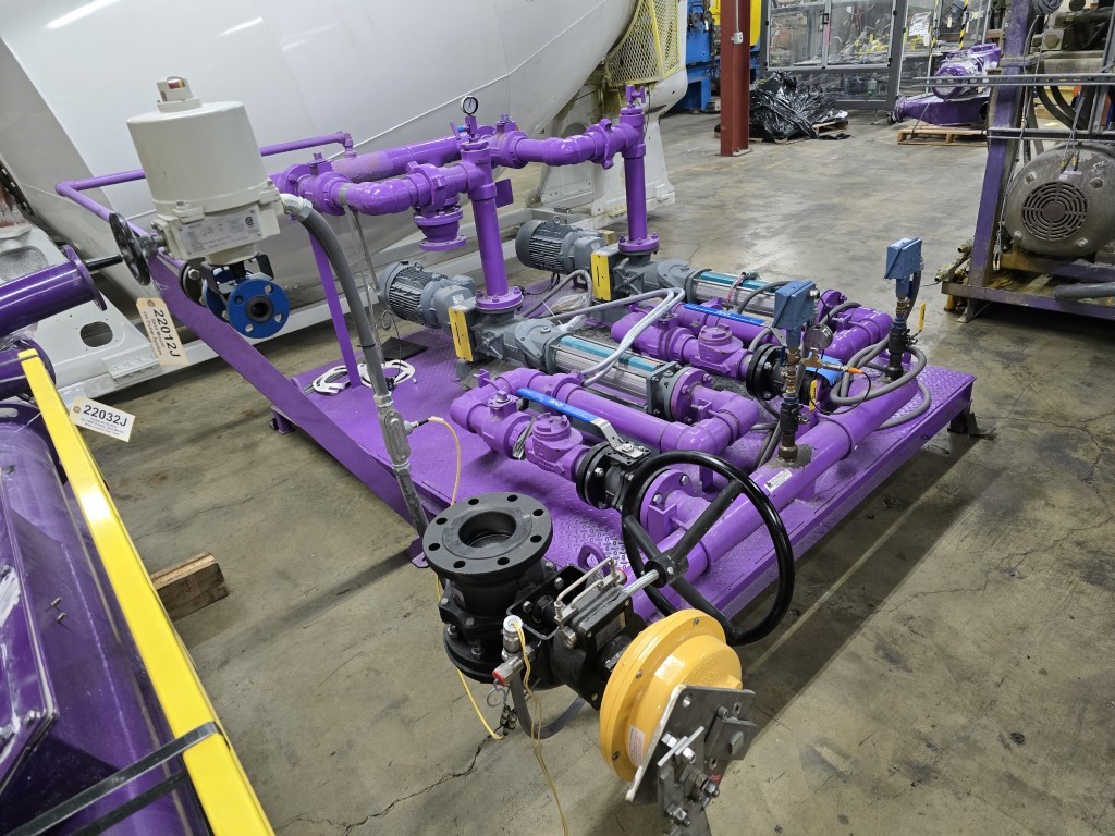 Skid Mount Oil Pump System, (2) 10 HP 2.2 Progressing Cavity Pumps ...