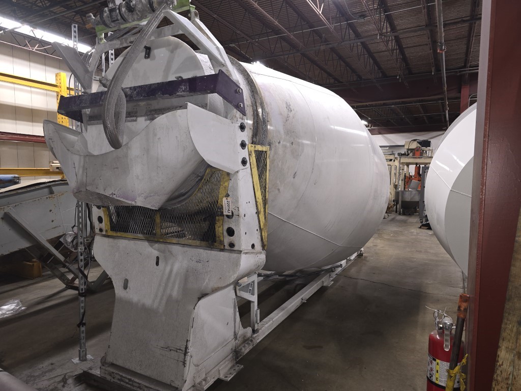 10 Cu. Yd (270 Cu.Ft) Skid Mounted Con-Tech Rotary Blender, 50 HP ...