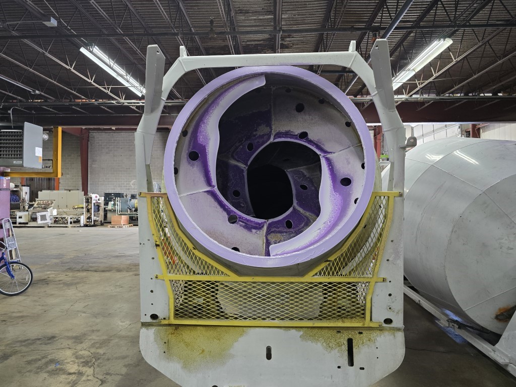 10 Cu. Yd (270 Cu.Ft) Skid Mounted Con-Tech Rotary Blender, 50 HP ...