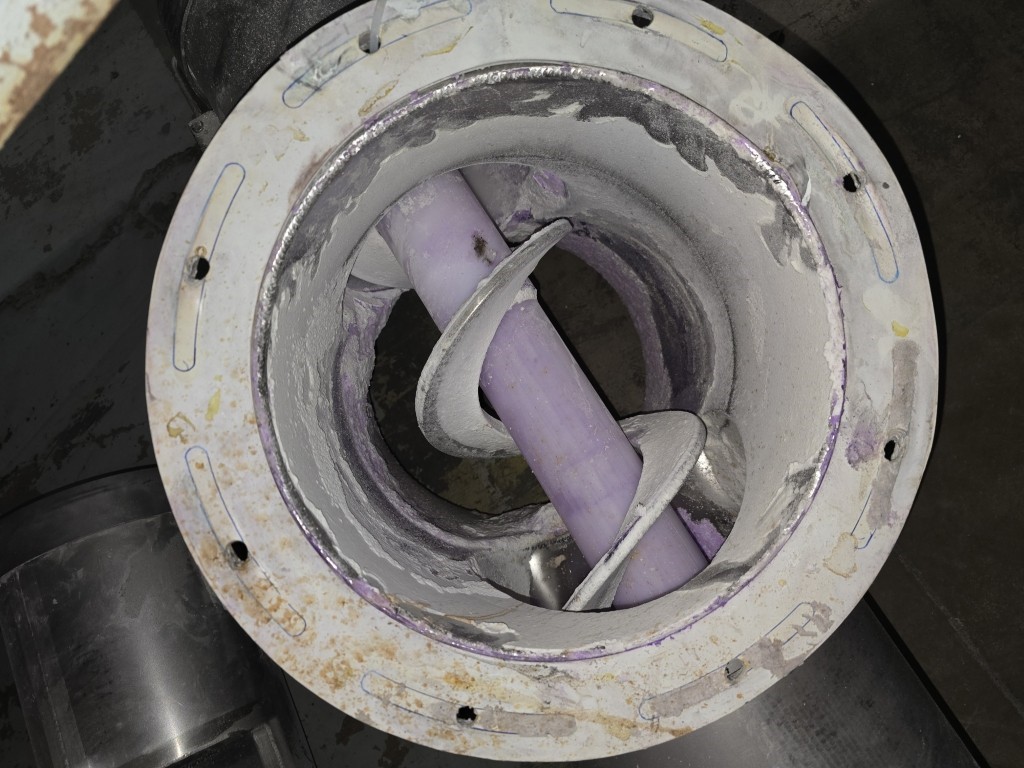 40' Long, 8" Diameter Auger, 15 HP | Plastic Machinery | Used Plastic ...