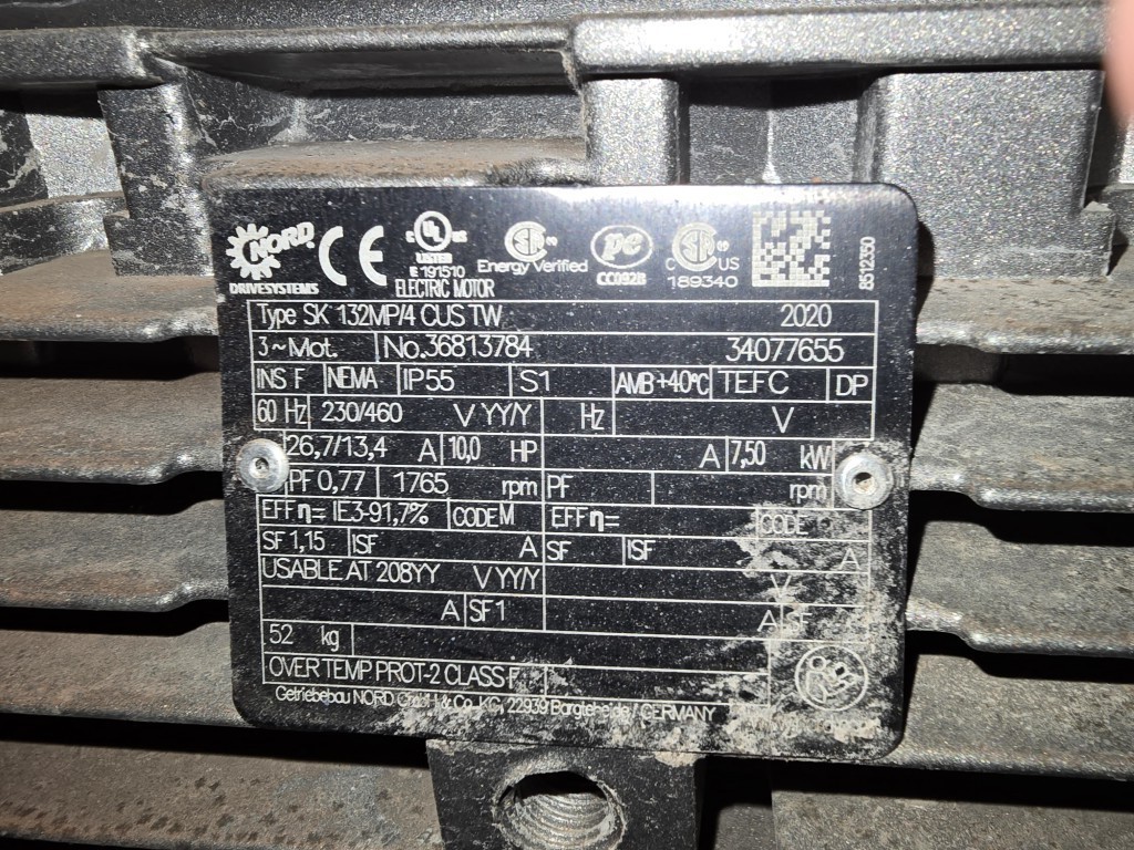 23' L x 48" W Bunting Conveyor, 10 HP | Plastic Machinery | Used ...