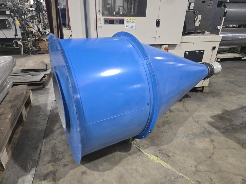 48" Diameter Body Cyclone, 8" Inlet | Plastic Machinery | Used Plastic ...