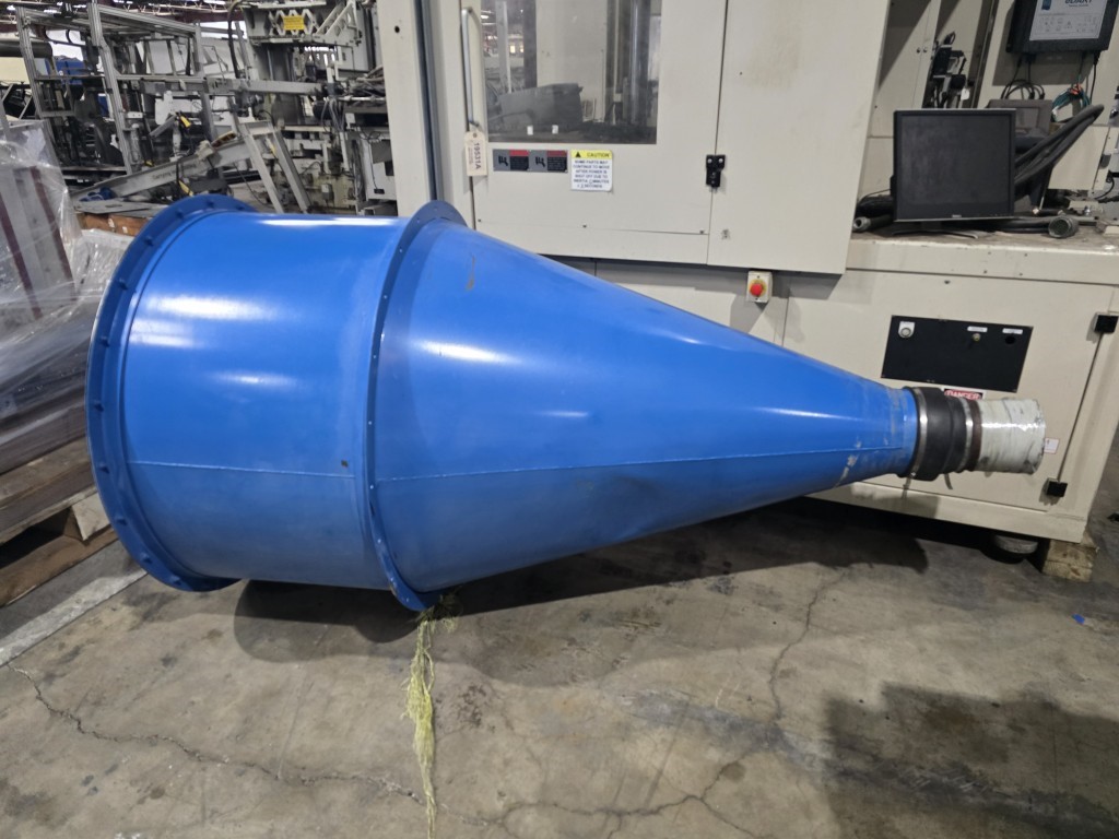 48" Diameter Body Cyclone, 8" Inlet | Plastic Machinery | Used Plastic ...