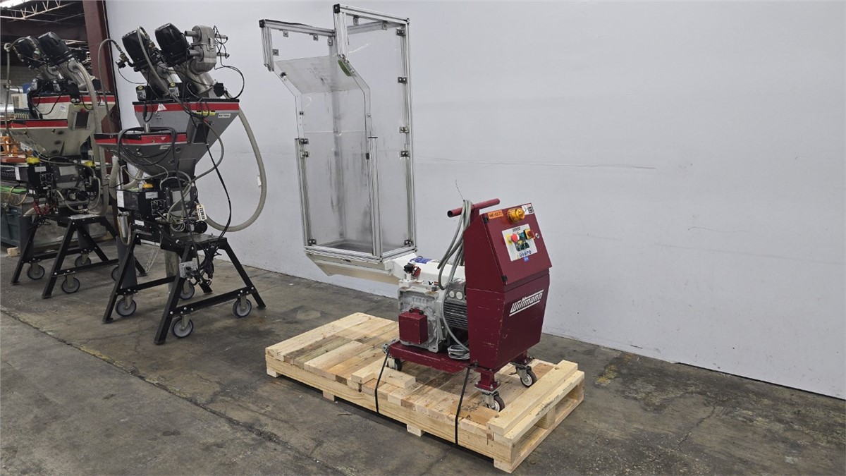 9.7" x 10" Wittmann Knife-Mill Auger Granulator, 9.24 HP | Plastic ...