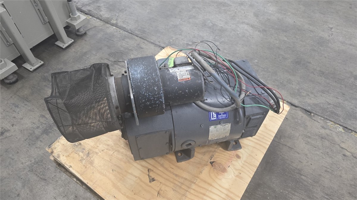 100 HP Emerson DC Motor w/ 1 HP Blower Motor | Plastic Machinery | Used ...