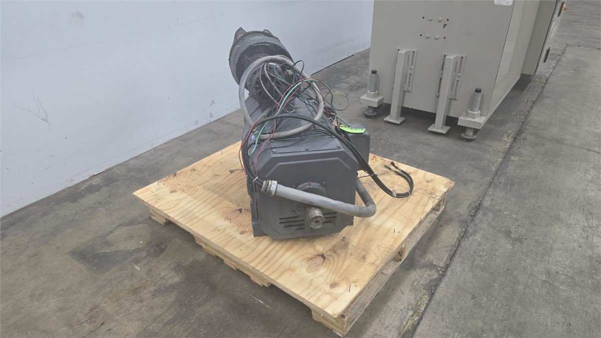 100 HP Emerson DC Motor w/ 1 HP Blower Motor | Plastic Machinery | Used ...