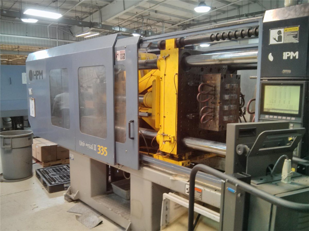 335 Ton HPM Injection Molding Machine, Model Universal 2, 22 Oz, 2000 ...